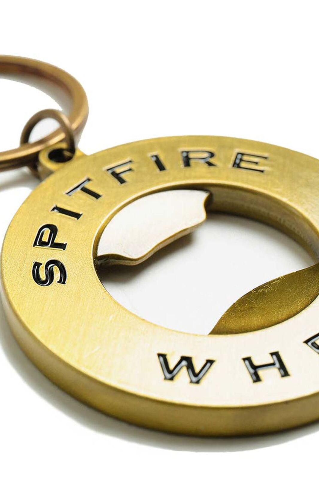 Spitfire Keychain Classic Swirl Brass
