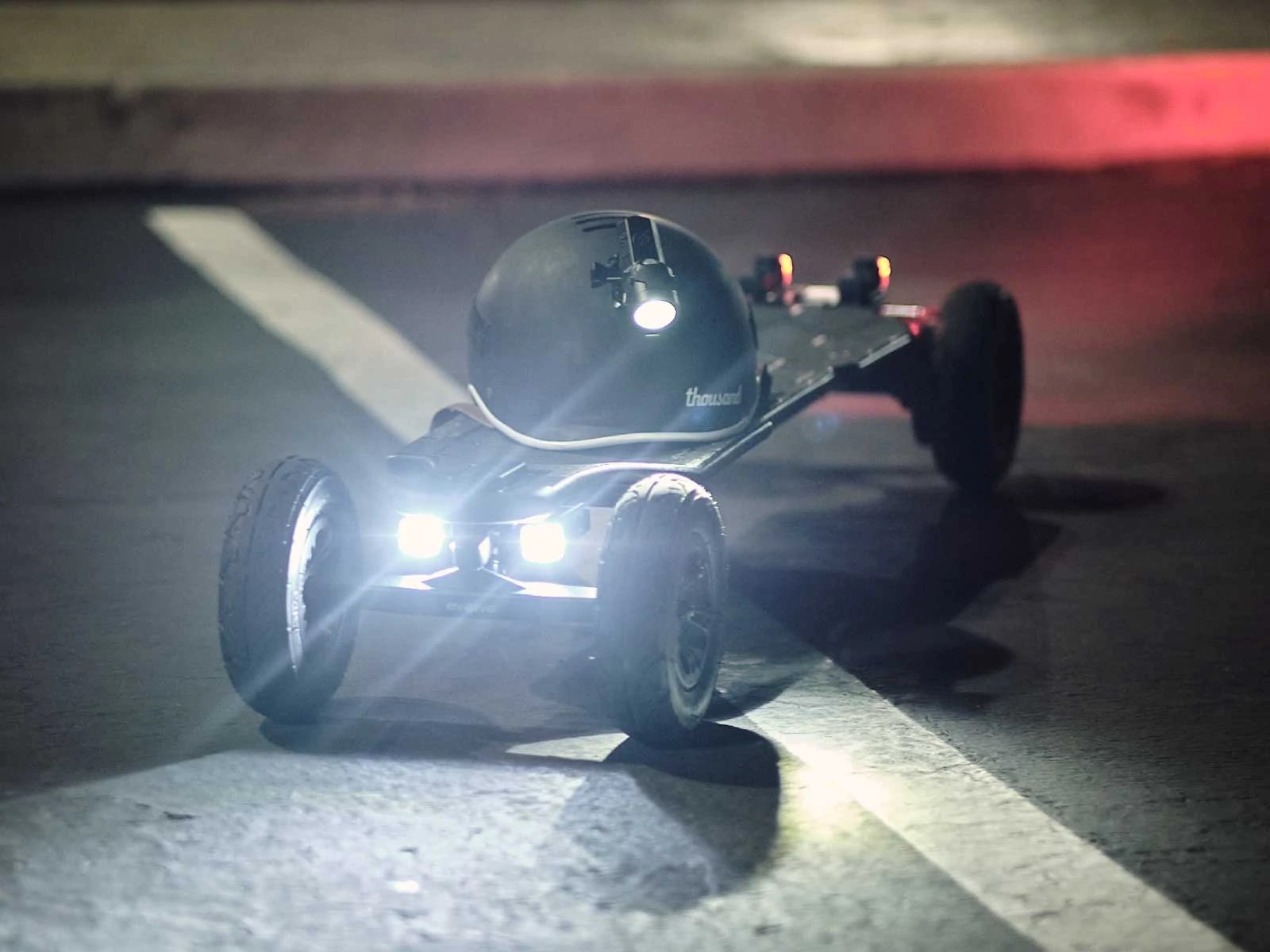 Evolve Shred Lights SL-300 Front - Angled Mount - Evolve Skateboards