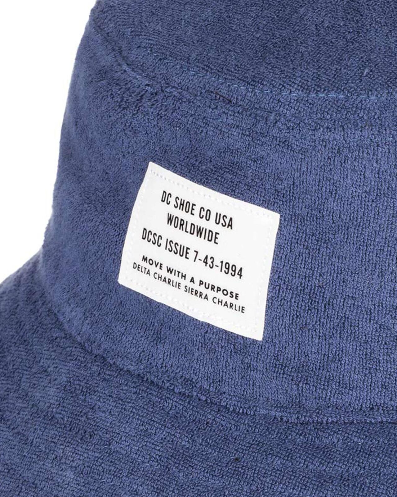 DC Hat Duck It Terry Cloth Bucket Hat Black Iris