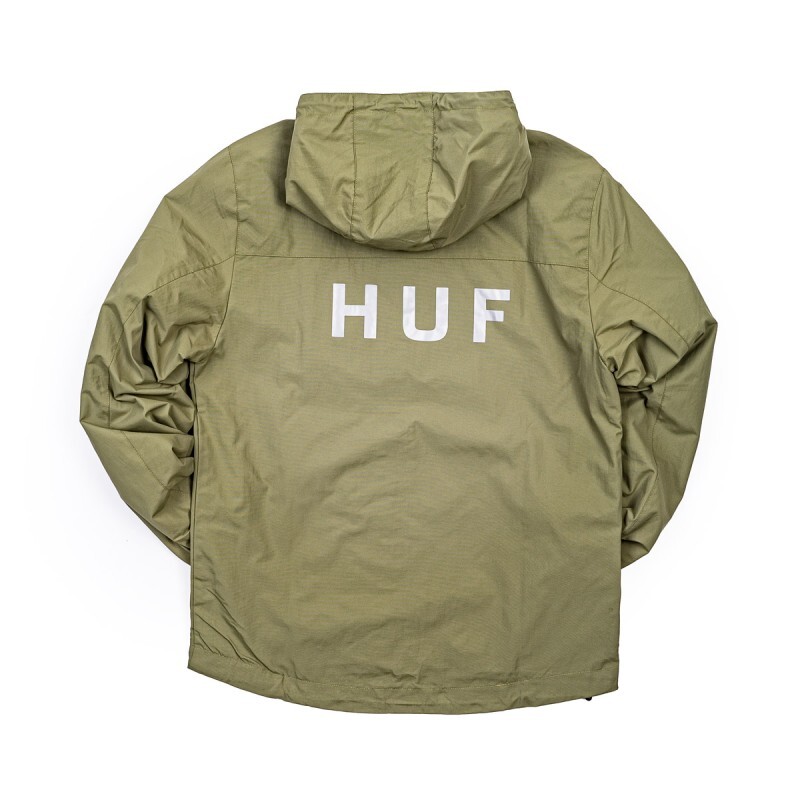 Huf Jacket Essentials Zip Shell Standard Olive