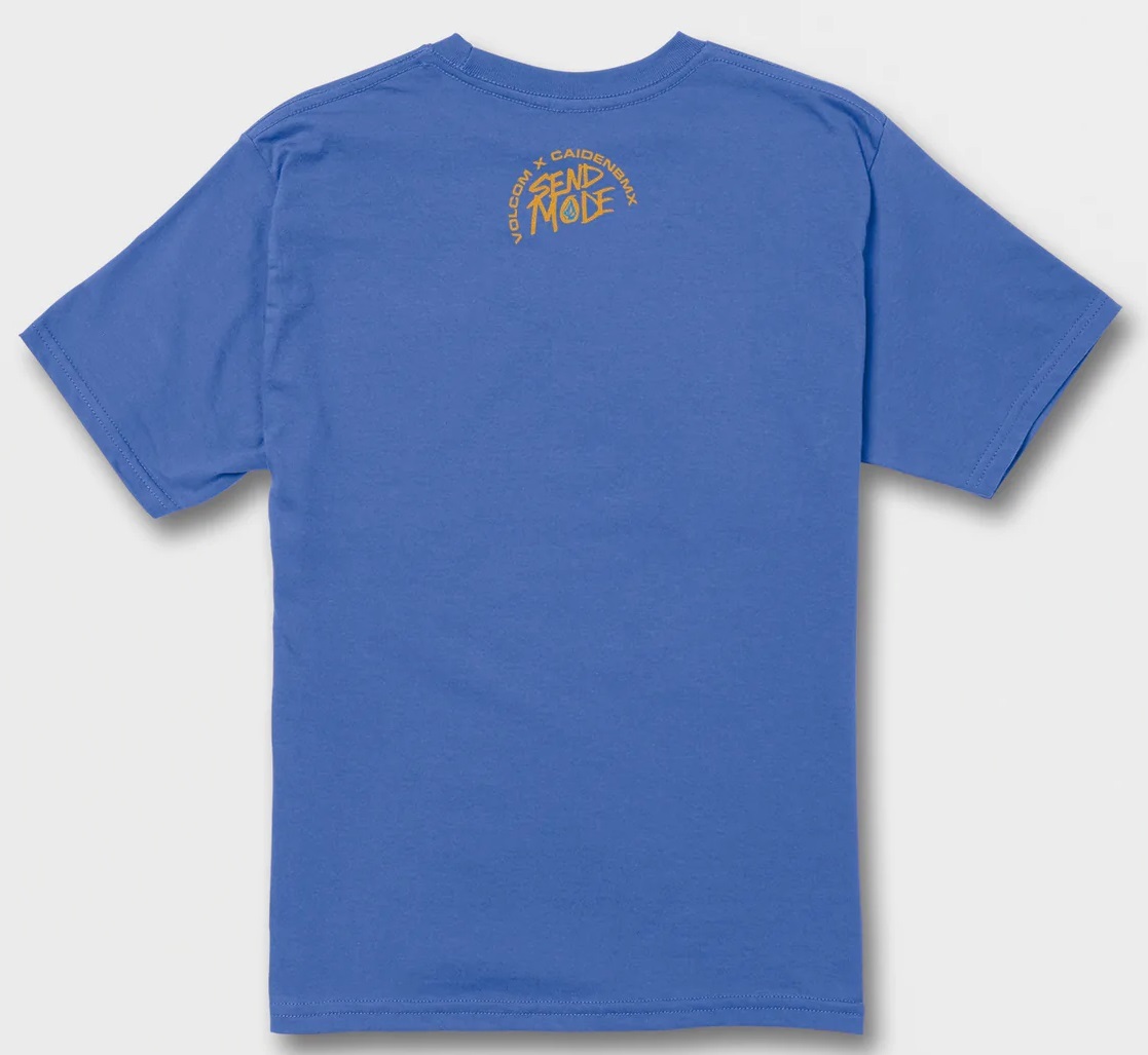 Volcom Youth Tee Skeleton Flip Marina Blue