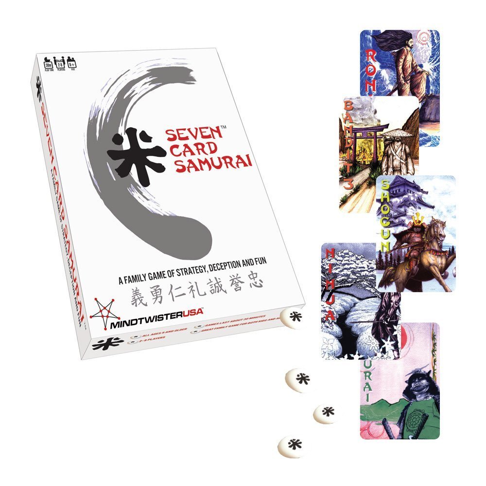 Mind Twister Seven Card Samurai Game - Strategic Fun for All Ages