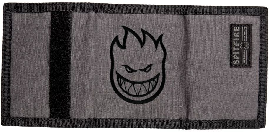 Spitfire Wallet Bighead Embroidered Grey/Black