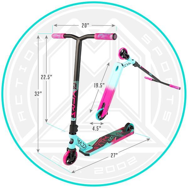 Madd Gear Scooter Kick Extreme 2020 Teal Pink