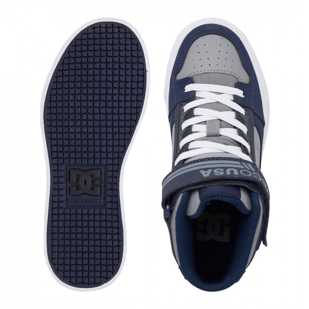 DC Youth Pure High Elastic Lace Velcro Navy/Grey