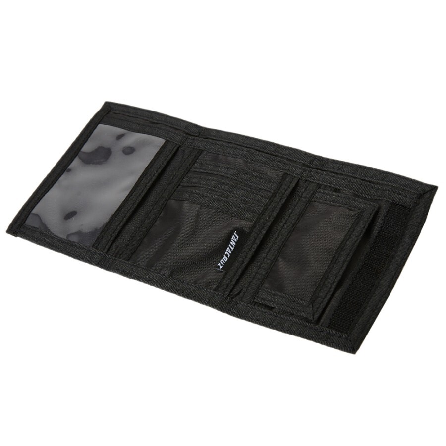 Santa Cruz Wallet Classic Dot Velcro Black | Durable Polyester Wallet