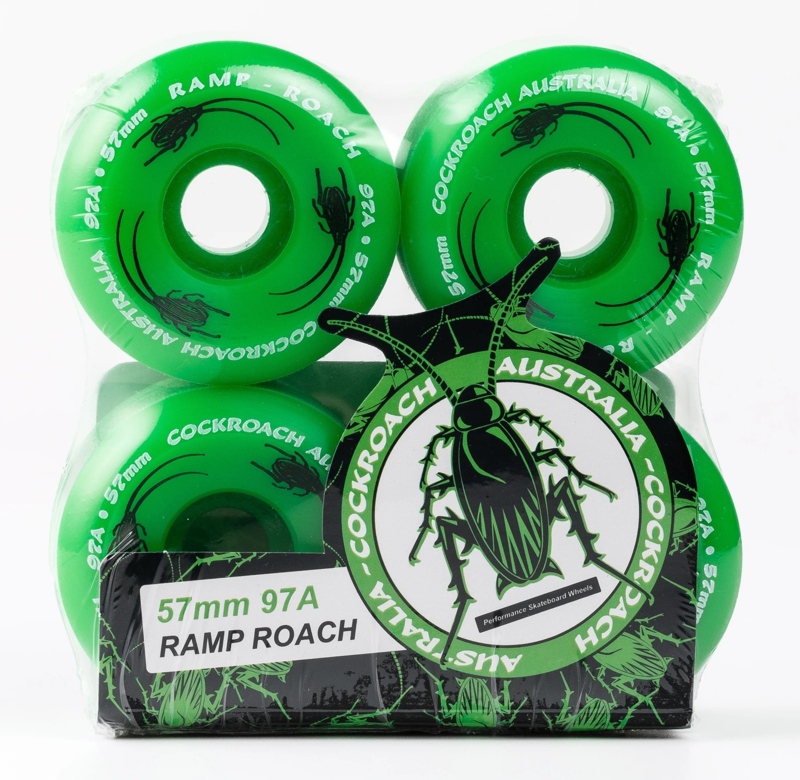 Cockroach Wheels Ramp Roach 57mm: Durable Grip Wheels for Skateboarding