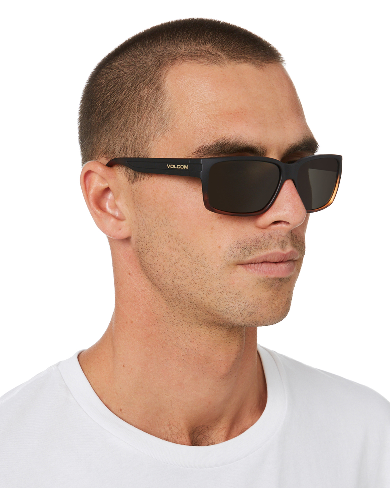 Volcom Sunglasses Stoneage Matte Darkside/Grey Polarized