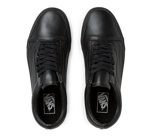 Vans Old Skool Leather Black - Premium Leather Skate Shoe