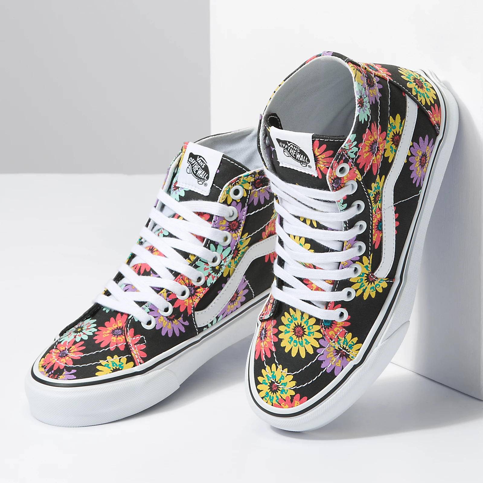 Vans Sk8 Hi UV Colour Changing Tapered Peace Floral