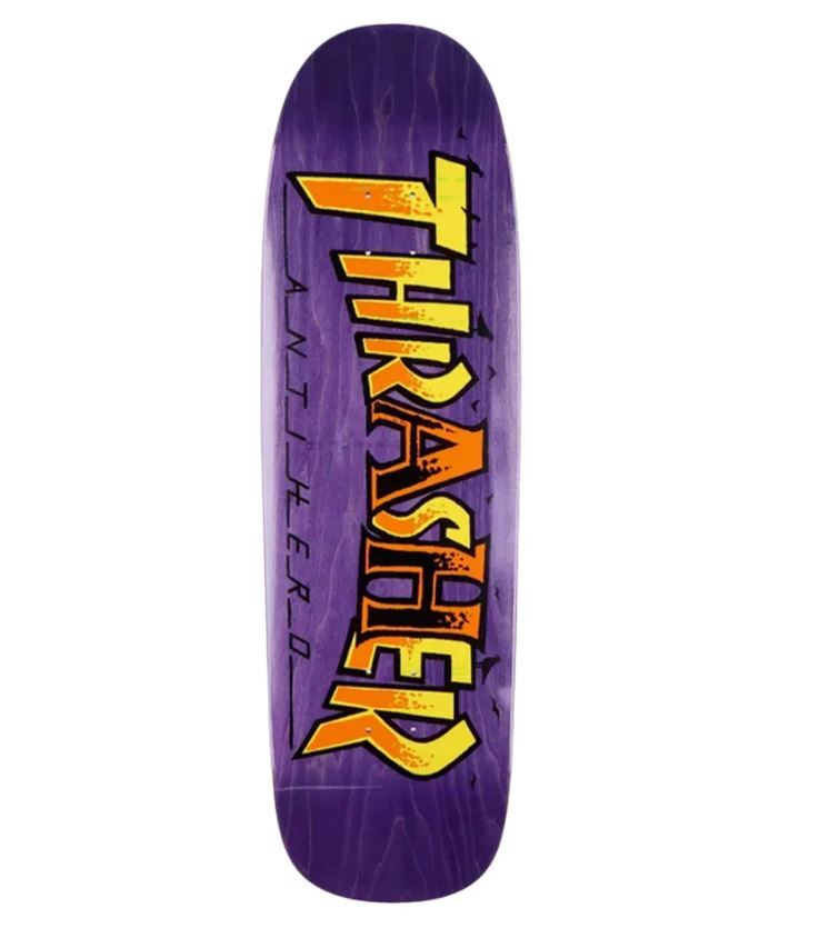 Antihero Deck Thrasher Collab Purple Stain 9.56 Inch Width