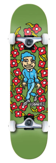 Krooked Complete Sweatpants Green/Red 8.25 Inch Width