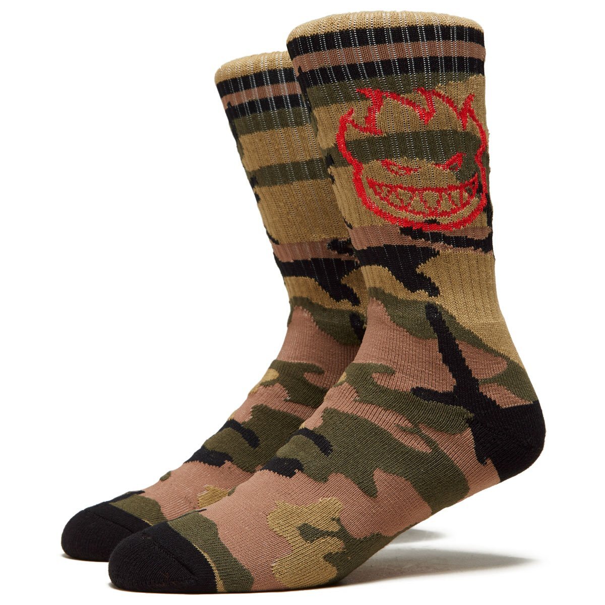 Spitfire Socks Bighead Camo/Red/Black