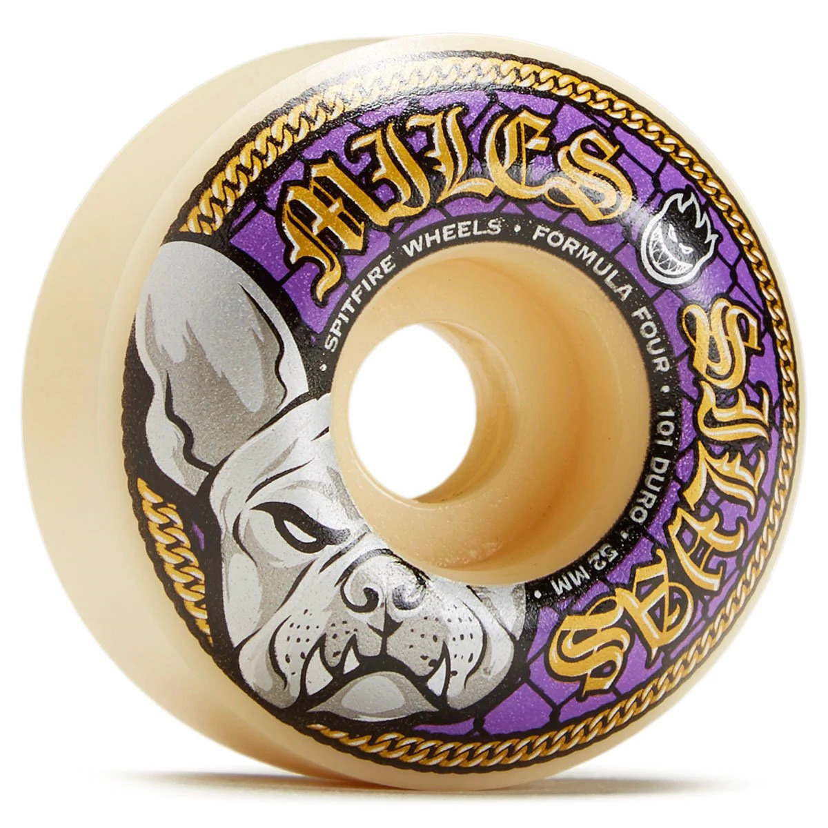 Spitfire Wheels F4 101D Classic White Miles Silvas Dog 53mm