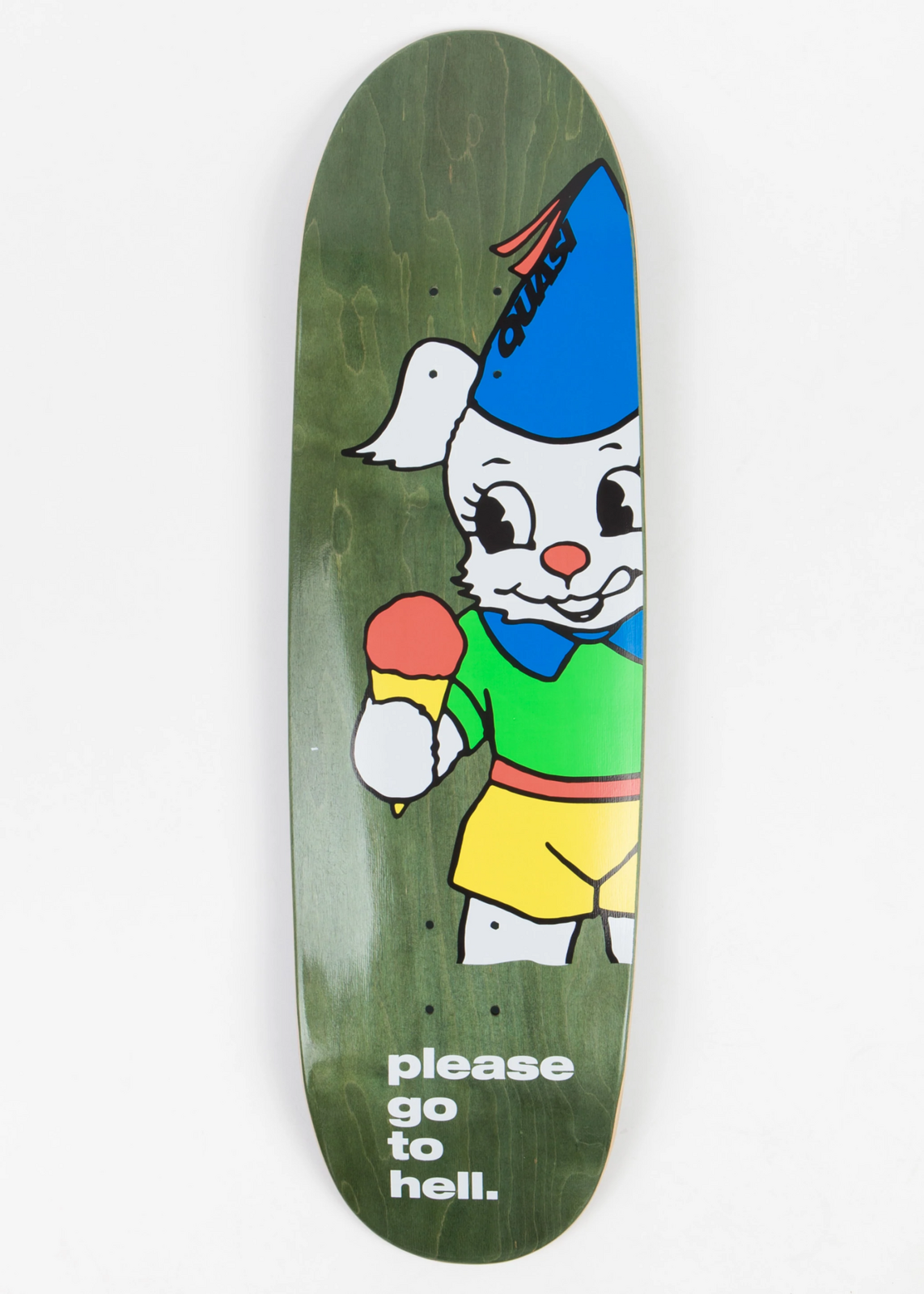 Quasi Deck Go To Hell Green Stain 9.0 Inch Width