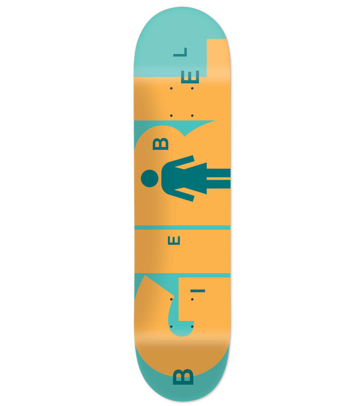 Girl Deck Advertype Brandon Biebel 8.0