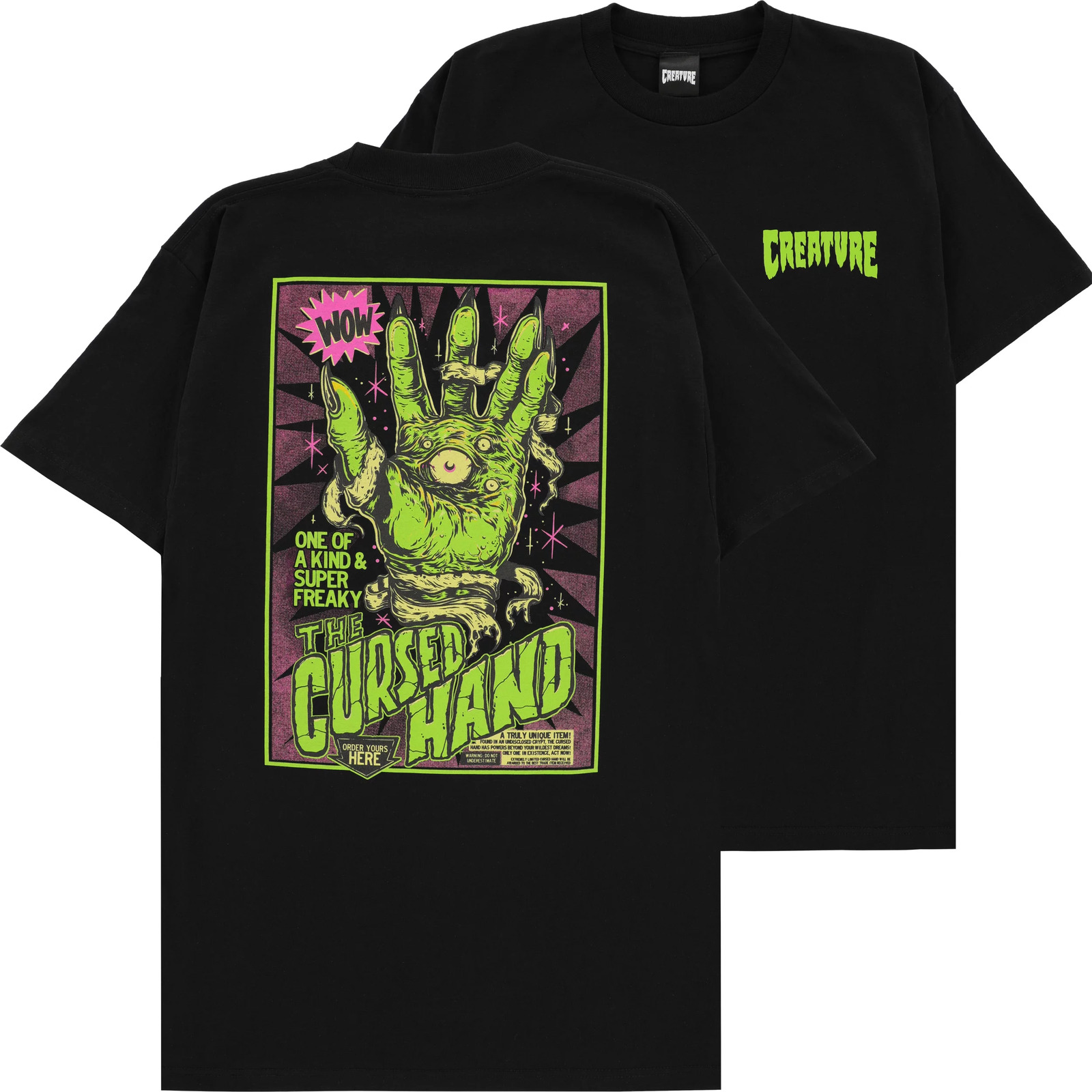 Creature Tee Cursed hand Black