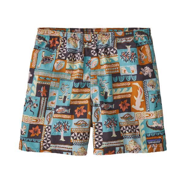 Patagonia Shorts Baggies 5 Inch Galapagos Archipelagos Fin Blue