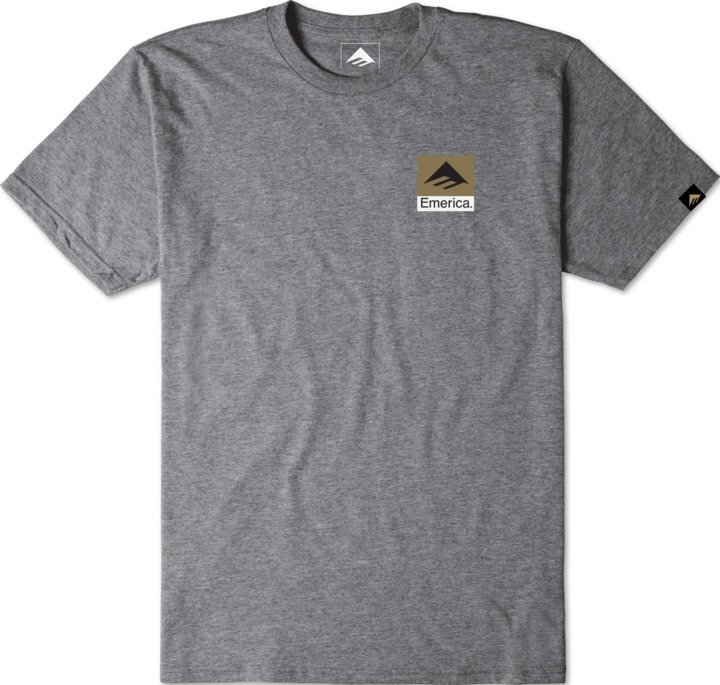 Emerica Tee Classic Back Print Grey Heather/Gold