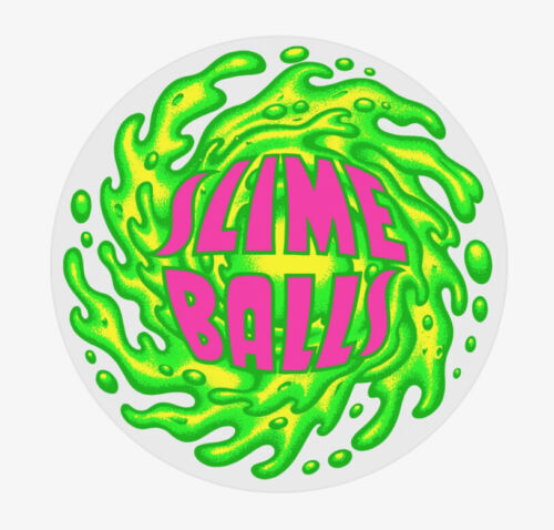 Santa Cruz Sticker Slimeballs Mylar 4 Inch Clear