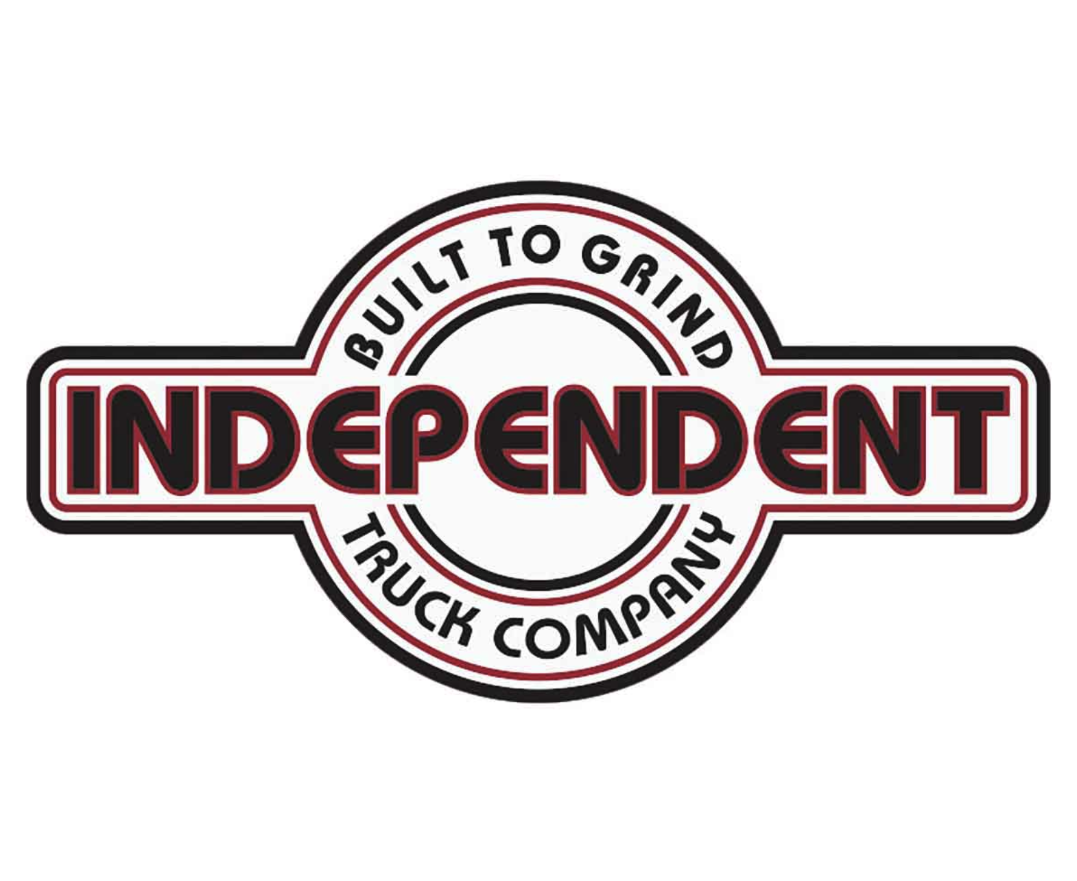 Independent Sticker BTG Bauhaus 4 Inch White
