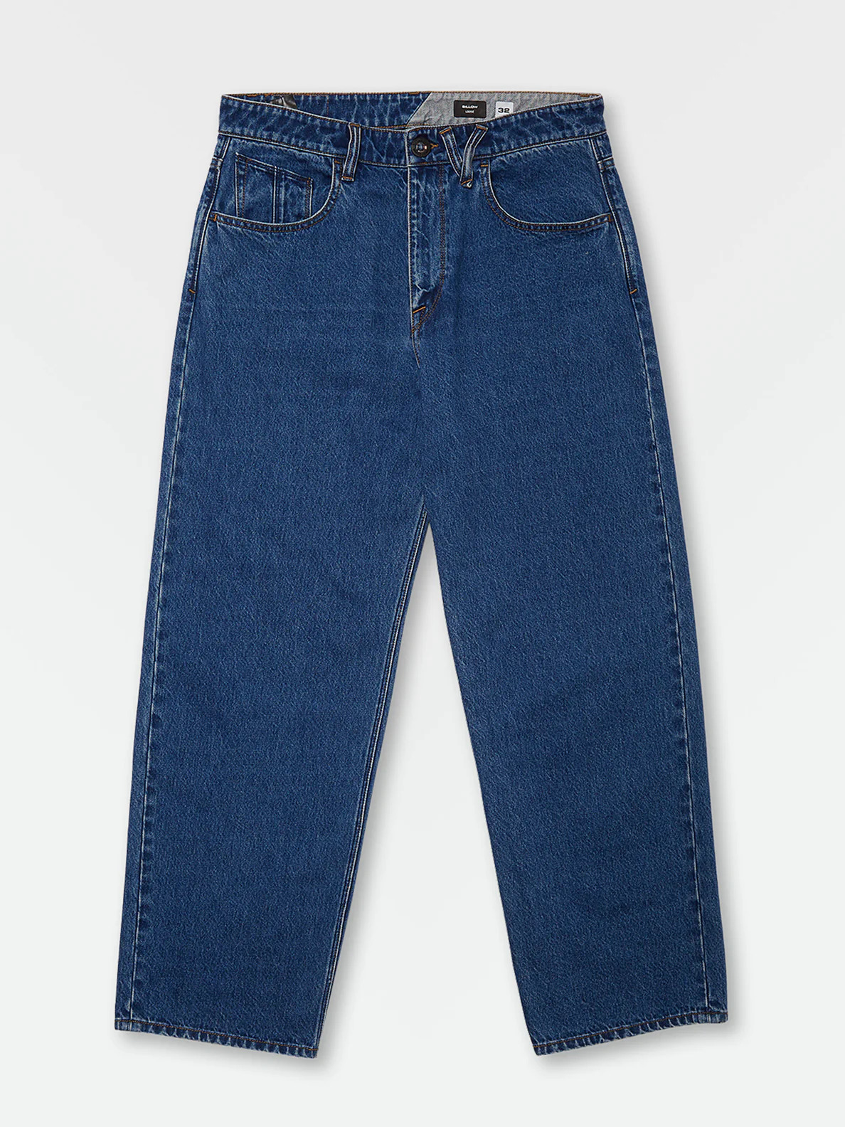 Volcom Pants Billow Denim Oliver Mid Blue - Comfort & Eco-Friendly Style