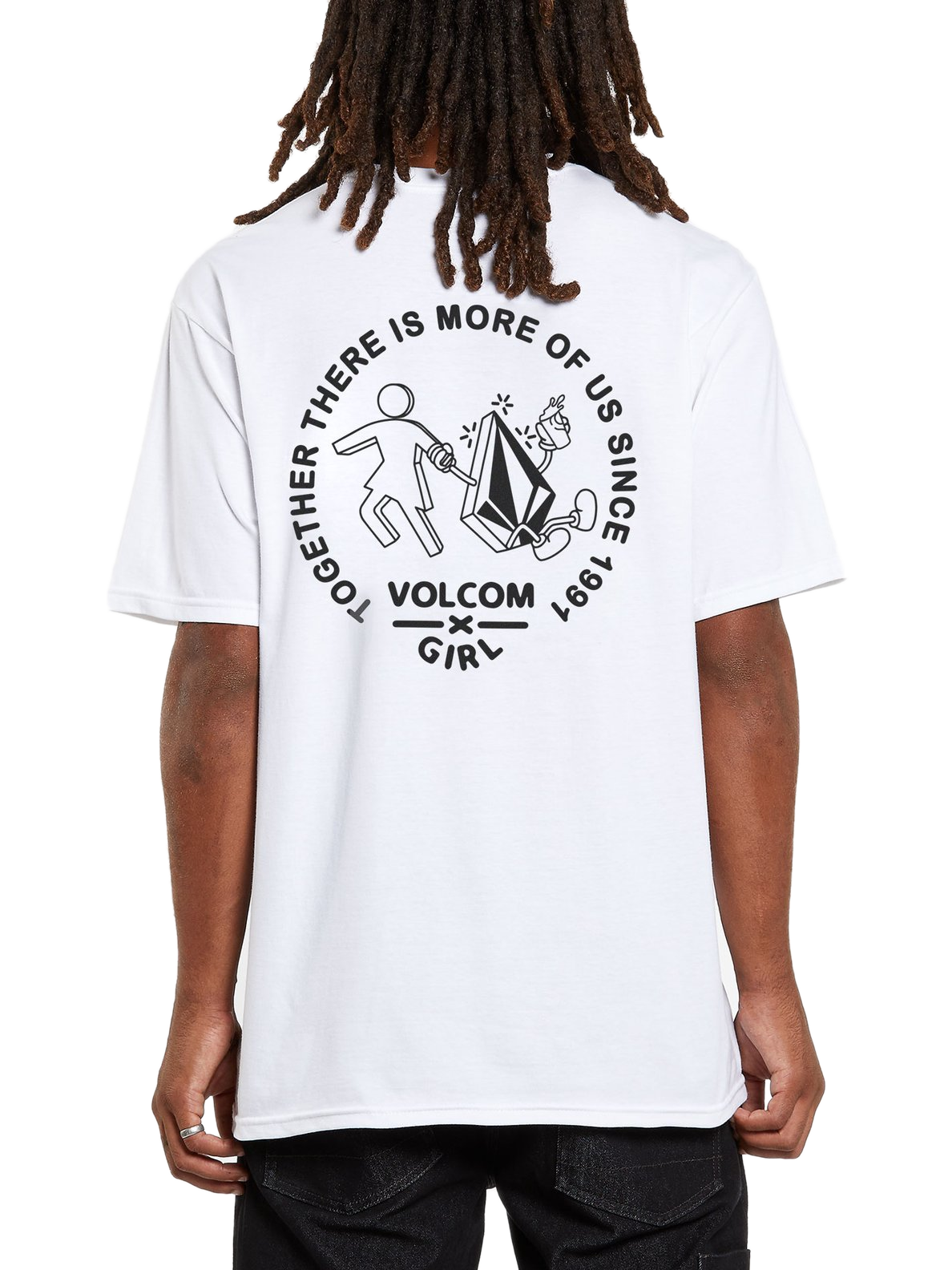 Volcom Tee x Girl Stonely White