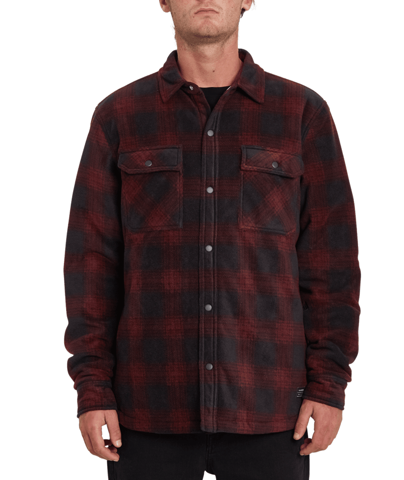 Volcom Shirt Bowered Fleece Flannel Port