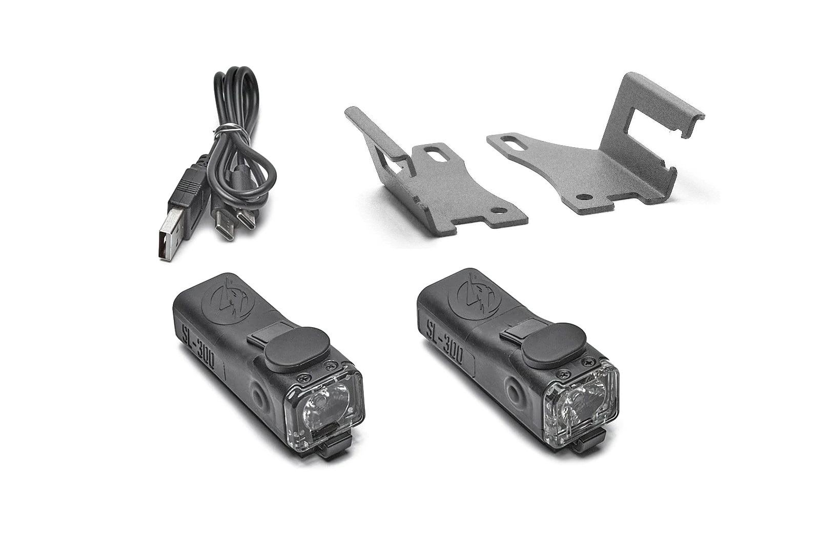 Evolve Shred Lights SL-300 Front - Angled Mount - Evolve Skateboards