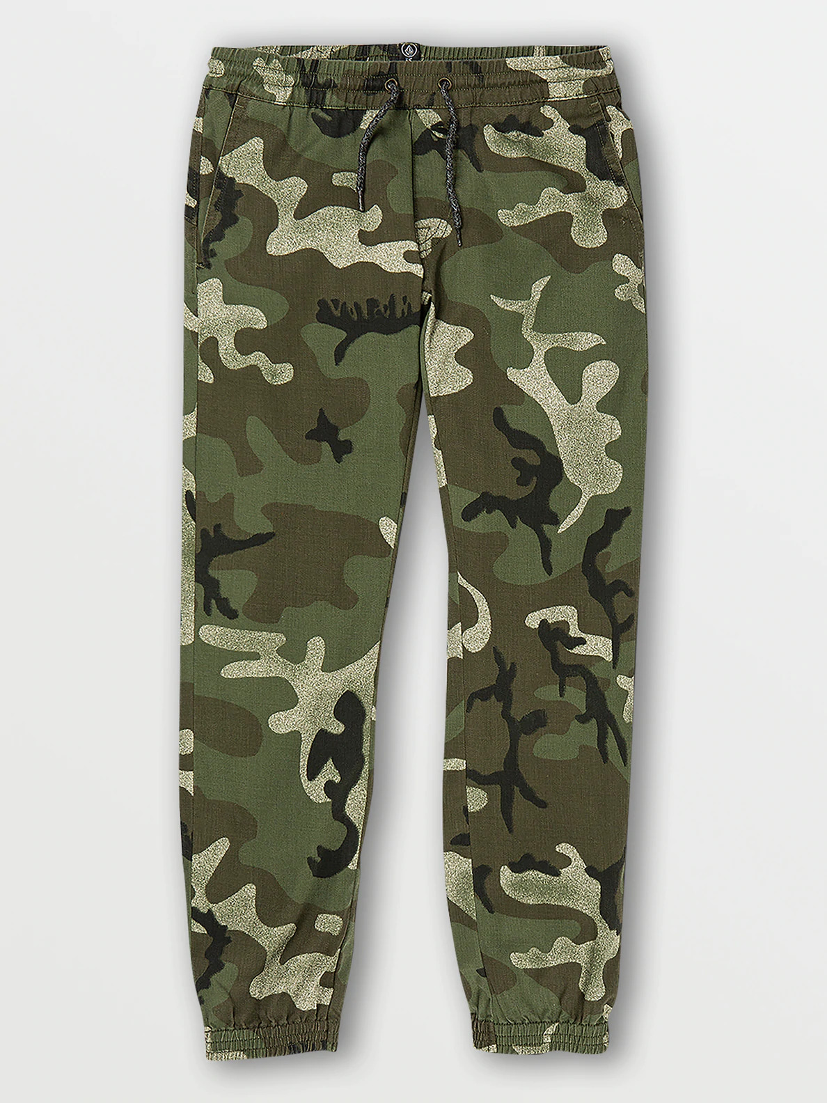 Volcom Youth Pants Frickin Slim Jogger Army Camo