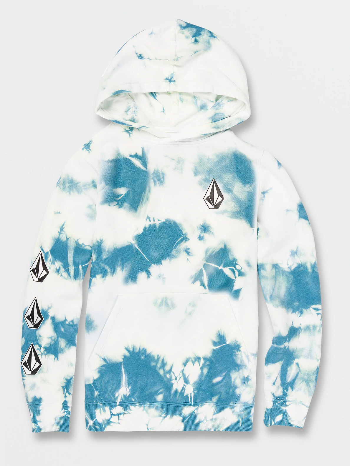 Volcom Youth Jumper Iconic Stone Pullover Lime Tie Dye