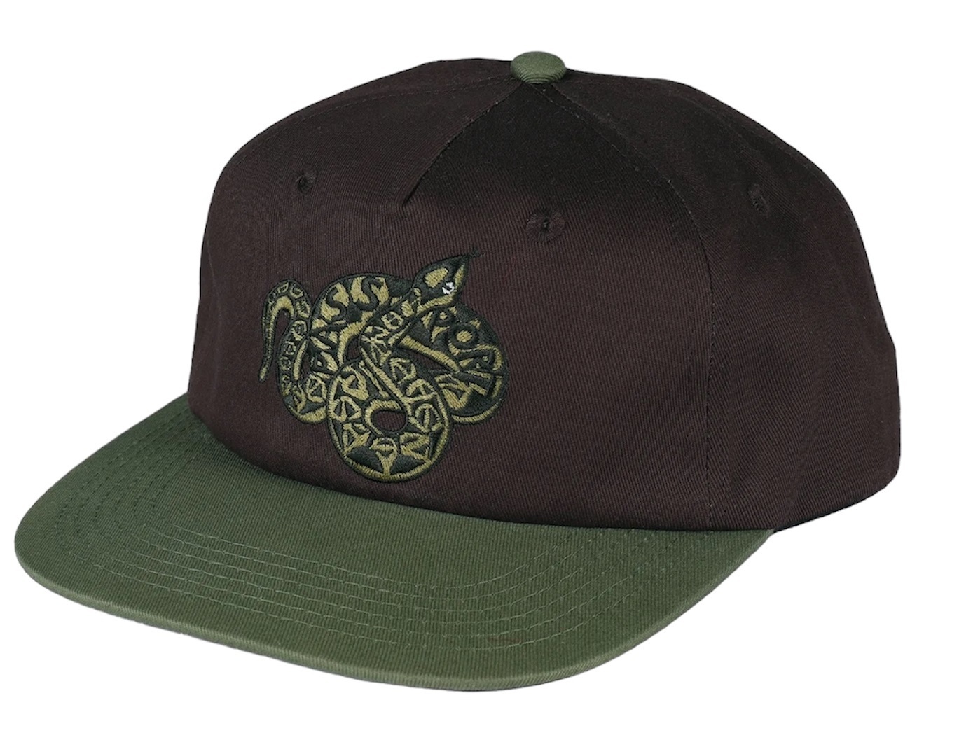 Shop the Pass~Port Coiled Workers Cap | Military Green/Chocolate
