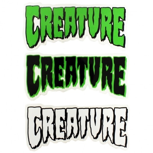 Creature Sticker Logo Assorted 6 Inch