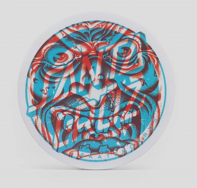 Santa Cruz Sticker Decoder Roskopp Blue/Red 3.2 Inch