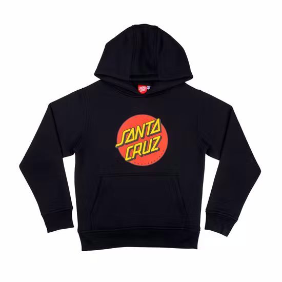 Santa Cruz Youth Jumper Classic Dot PO Hood Black
