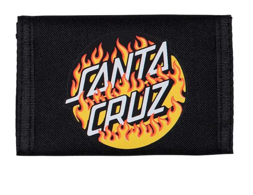 Santa Cruz Wallet Blaze Dot Velcro Black