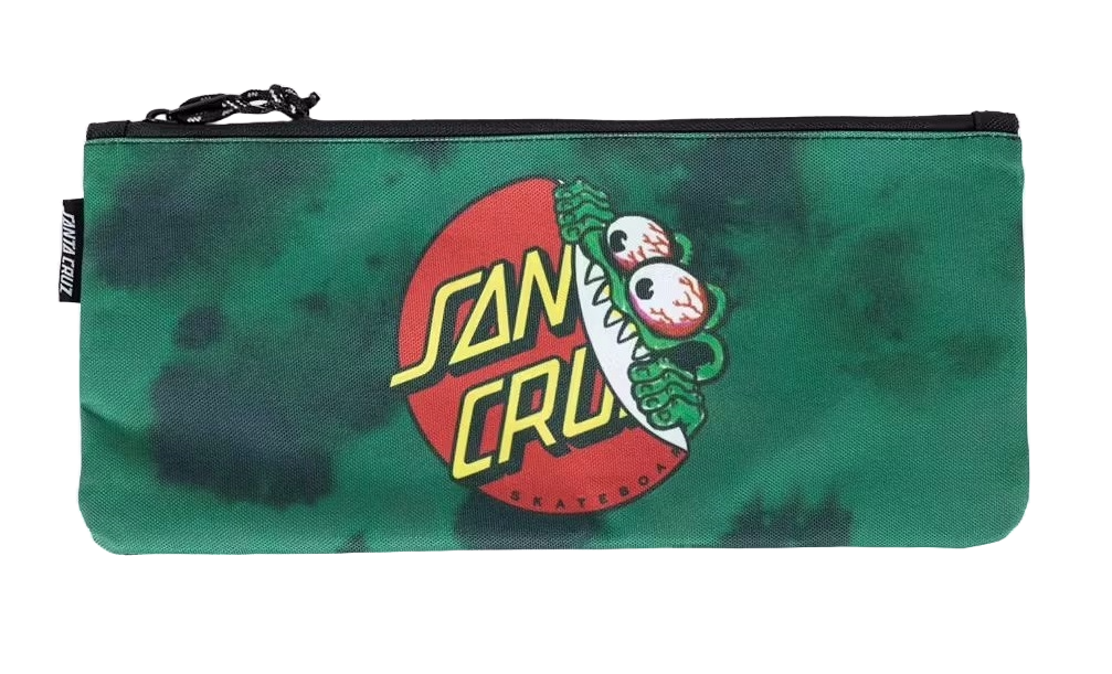 Santa Cruz Pencil Case - Stylish Green Tie Dye Design