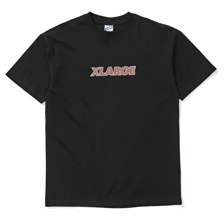 XLARGE Tee Text Logo Black/Brown | Durable Comfort & Style