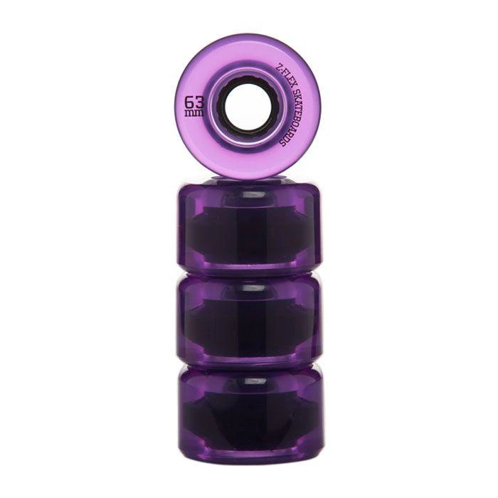Z-Flex Wheels Z-Smooth V2 Translucent Purple 63mm 83a