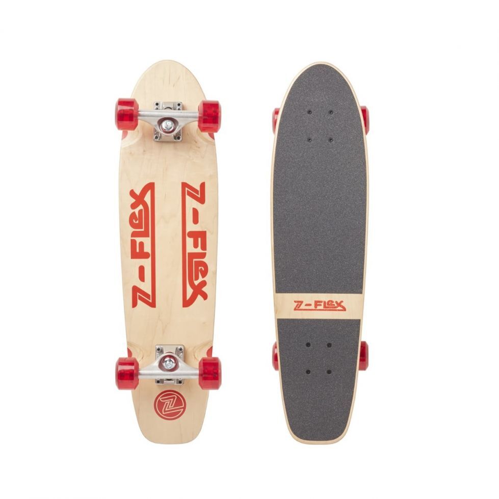 Z-Flex Complete Retro Classic Woodgrain/Red 29 Inch