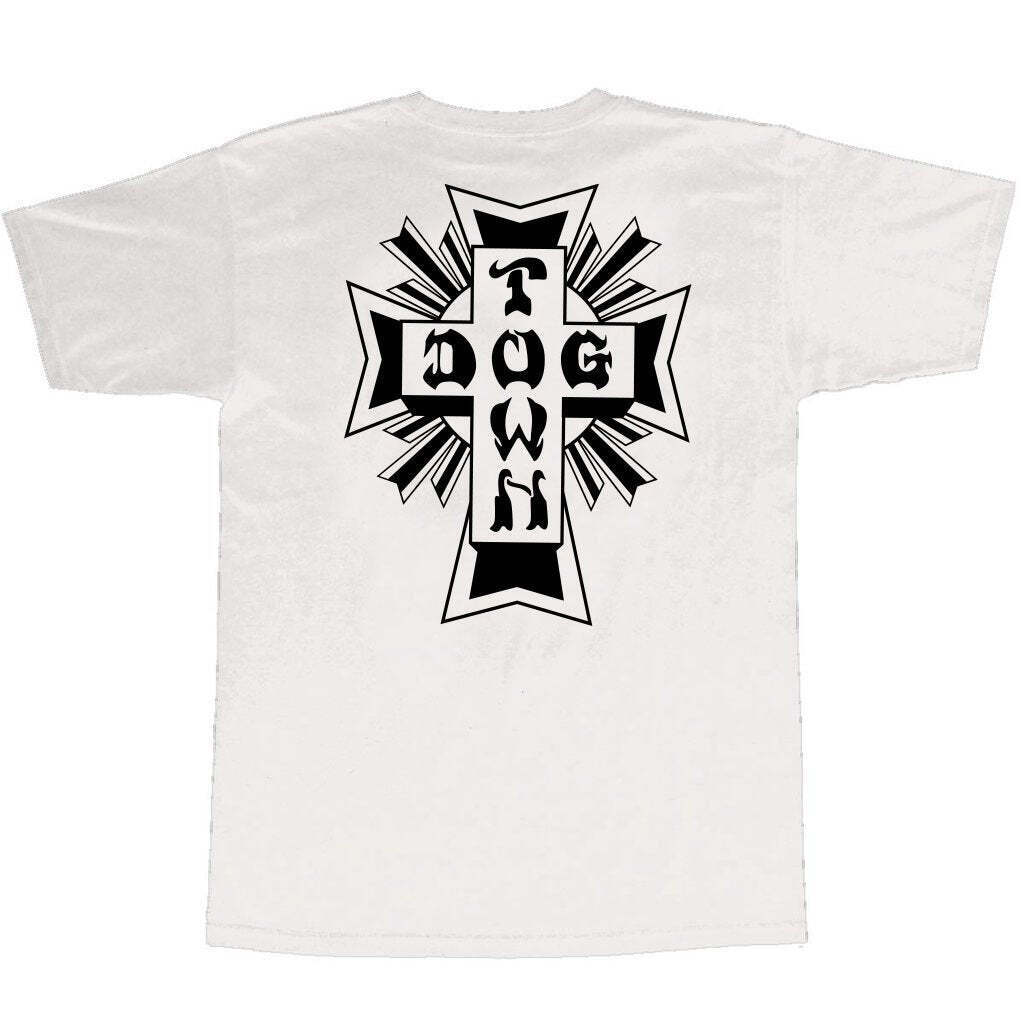 Dogtown Tee Cross Logo White/Black