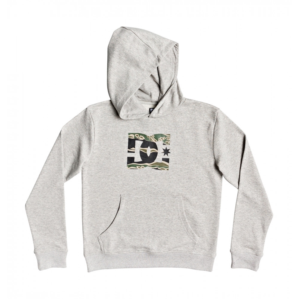DC Youth Jumper Hood Star PO Grey Heather/Camo