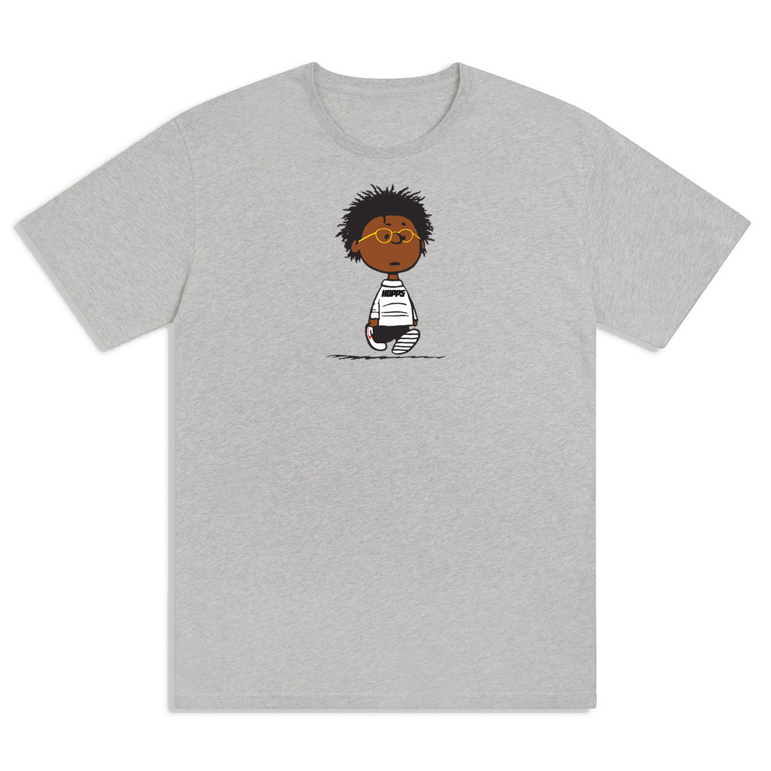Hopps Tee Keith Kid Heather Grey - Hopps Skateboards