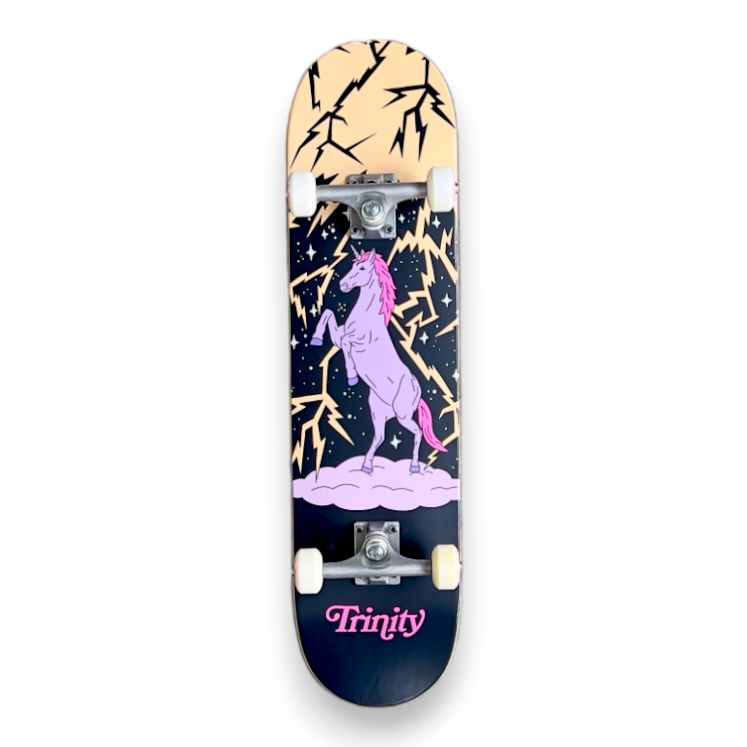 Trinity Complete Unicorn 7.75 Skateboard | Beginner & Kids' Skateboard