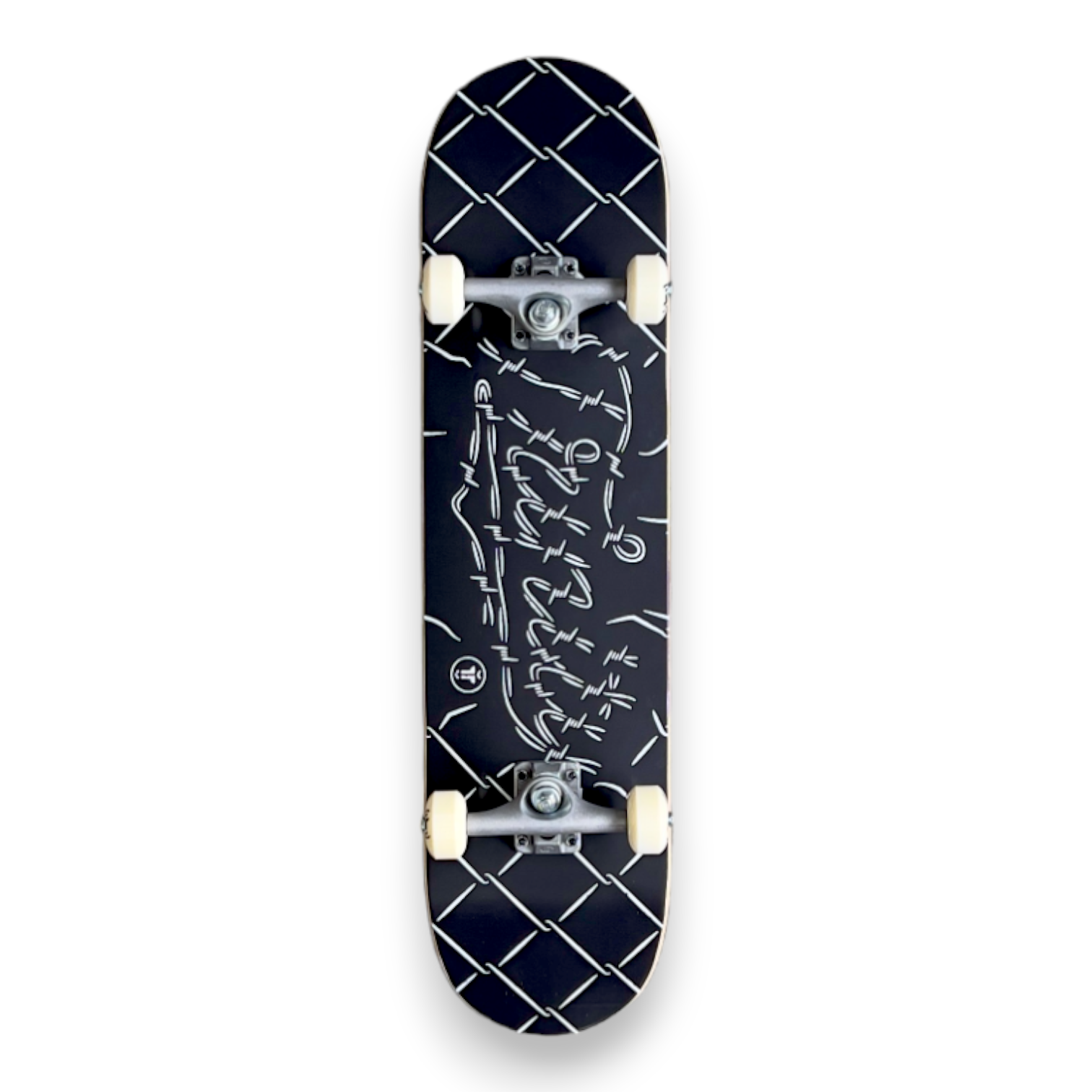 Trinity Complete Barbed Wire Black (Pro) 8.2 Skateboard | Durability ...