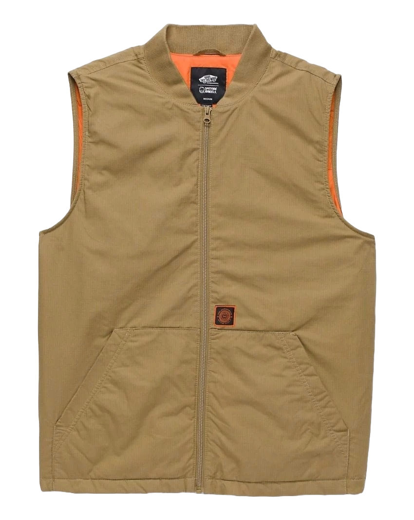 Vans Vest Spitfire Wheels Gothic Olive | Durable Skateboarding Vest