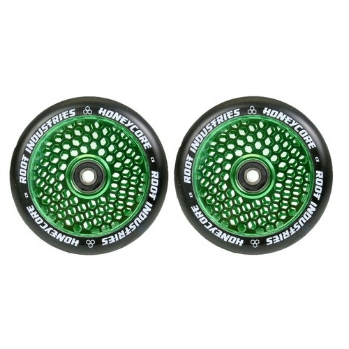 Root Industries Honey Core Black/Green 110mm Scooter Wheels