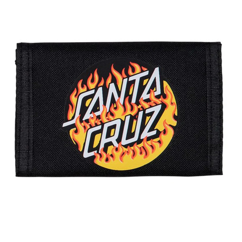 Santa Cruz Wallet Blaze Dot Velcro Black